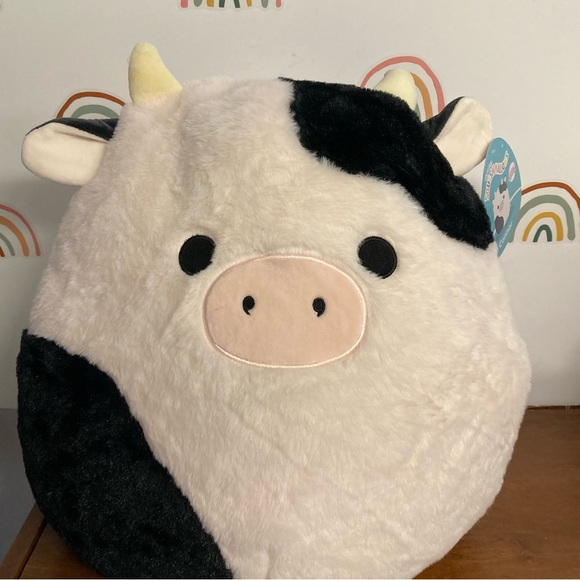 Squishmallows | Other | New Squishmallow Connor The Cow Fuzzamallows 6 ...